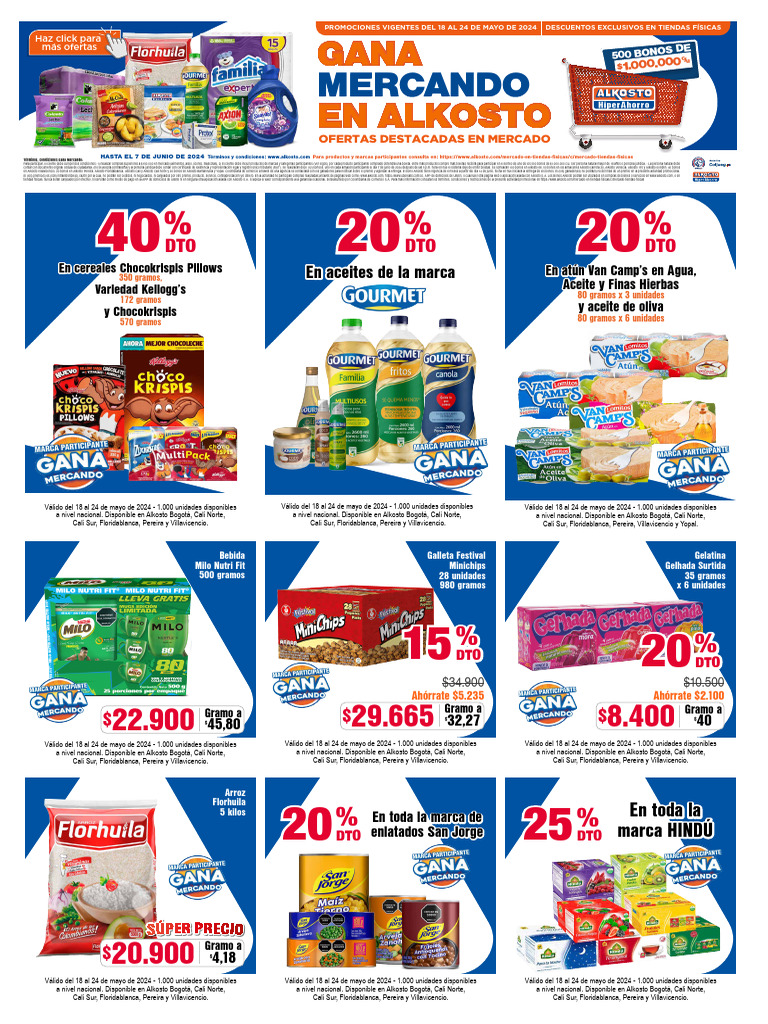 Alkosto Separata Digital Mercado 18may2024 | PDF | Alimentos