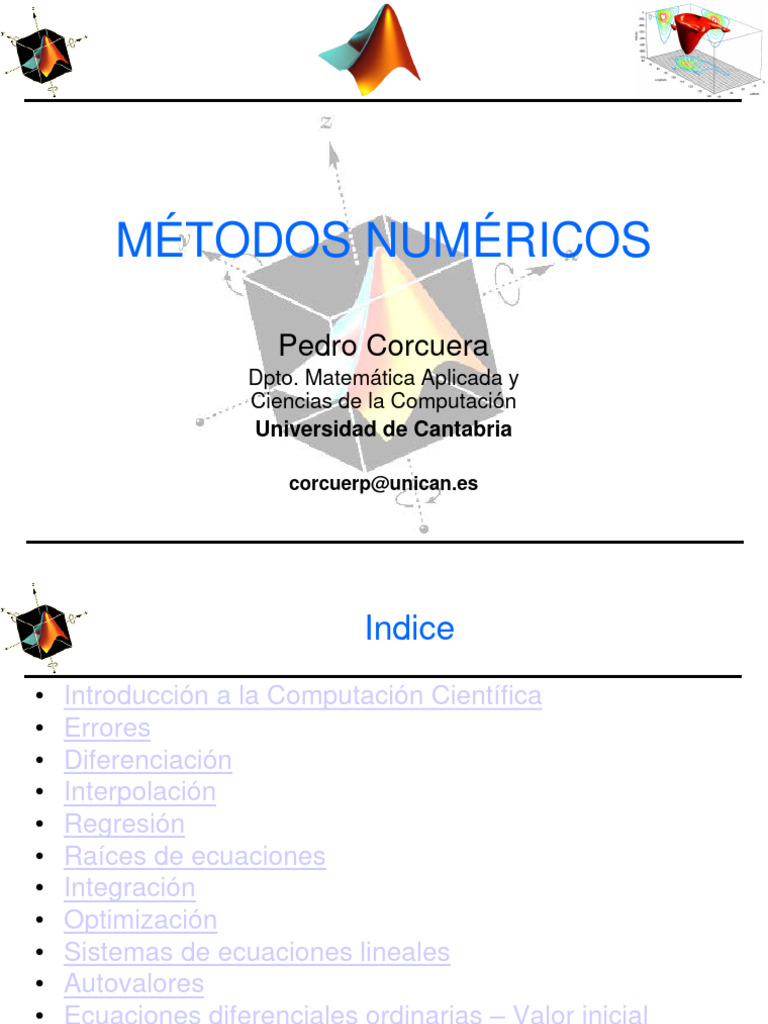 Me Todos Numeric Os | PDF | Análisis numérico | Algoritmos y Estructuras de Datos