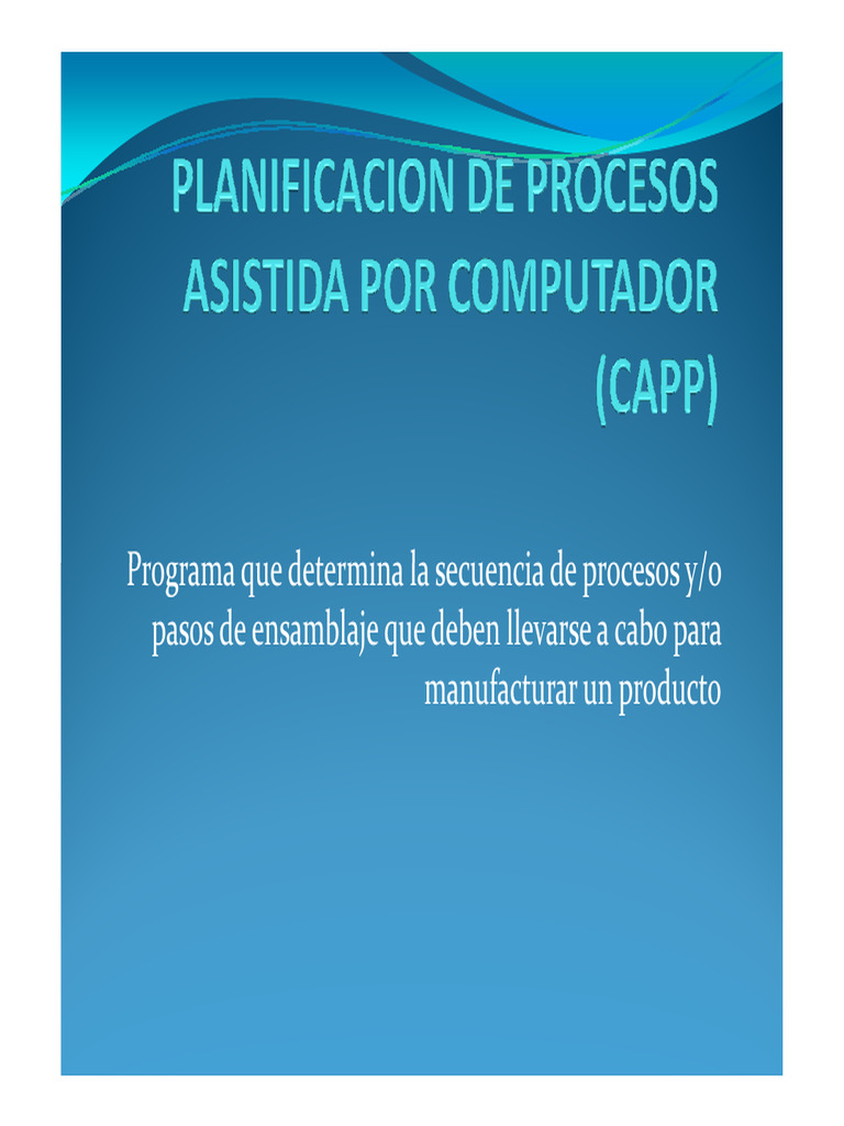 Planificacion de Procesos Asistida Por Computador | PDF | Programa de computadora | Programación