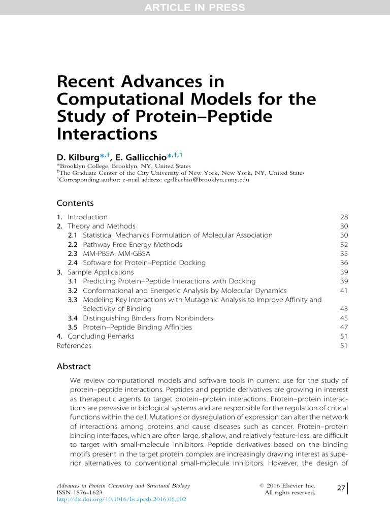 Bs Apcsb 2016 06 002 | PDF | Docking (Molecular) | Protein–Protein ...