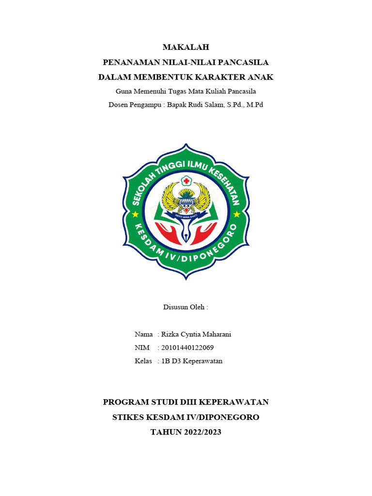 MAKALAH Pancasila | PDF | Kesehatan Holistik | Sains & Matematika