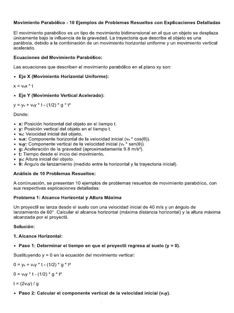 10 Ejercicios Pdf