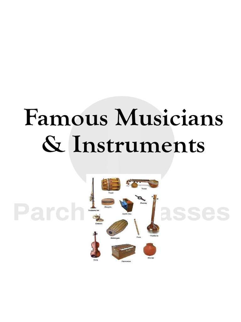 TheOne Musical Instruments and Persons Associated | PDF