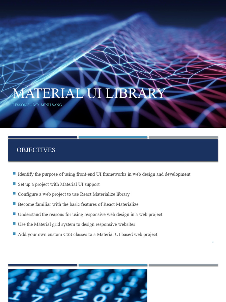 Lession-9 - Material UI | PDF | World Wide Web | Internet & Web