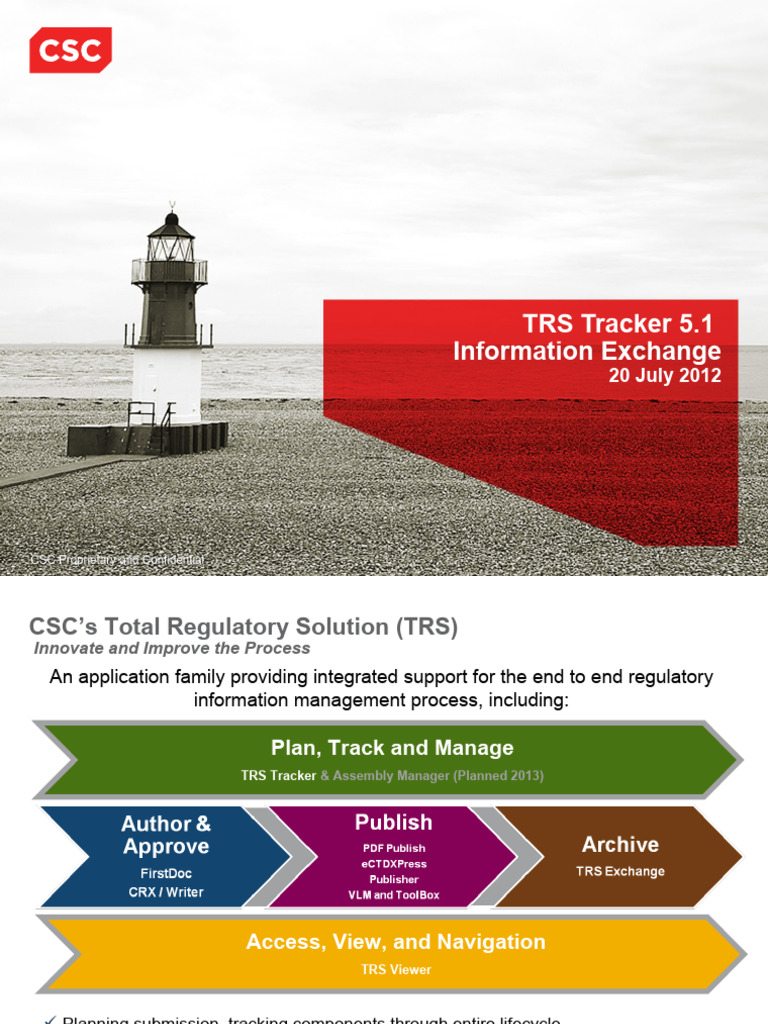 20-Jul-12 TRS Tracker 5.1 Overview Presentation Slides | PDF | Application Software | Object ...