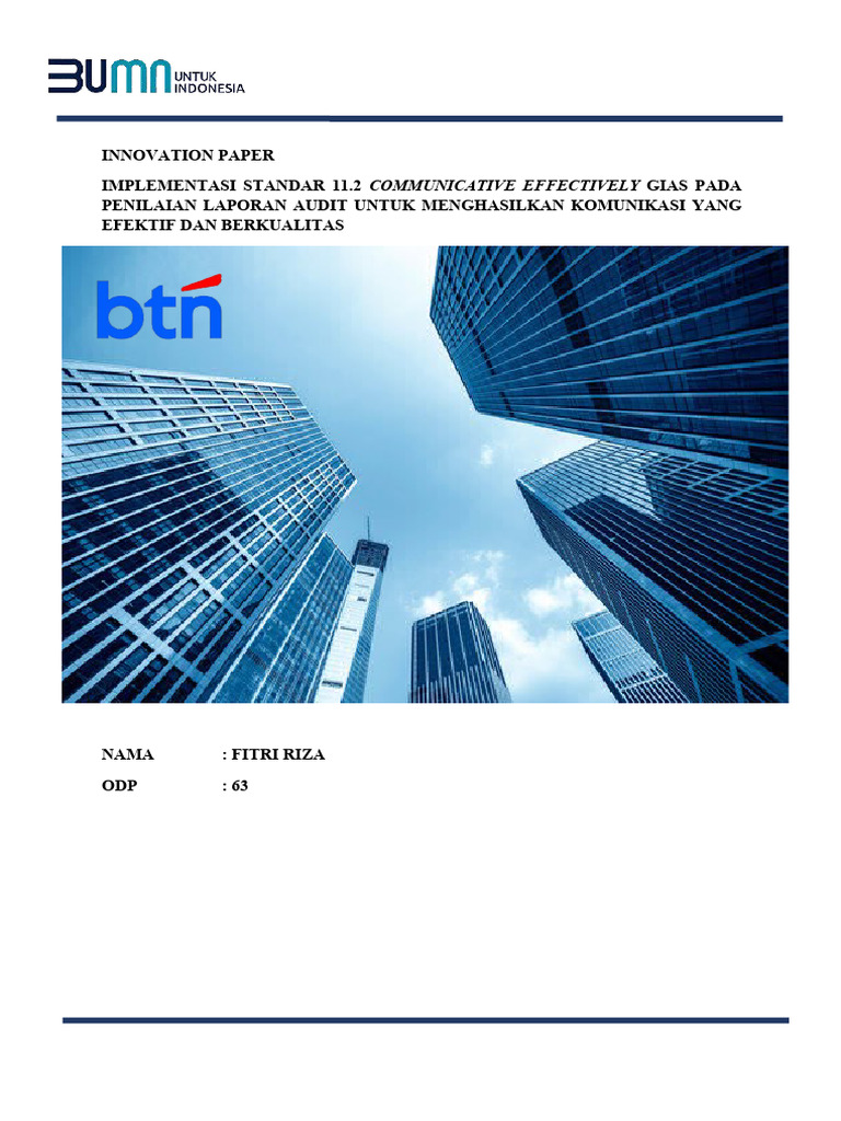 INNOVATION PAPER_FITRI RIZA new (AutoRecovered) | PDF