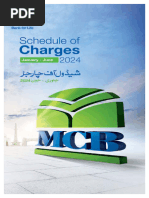 MCB Charges Schedule 2025 Overview | PDF | Transaction Account | Cheque