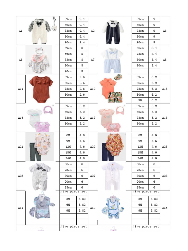 Baby Clothes WD | PDF
