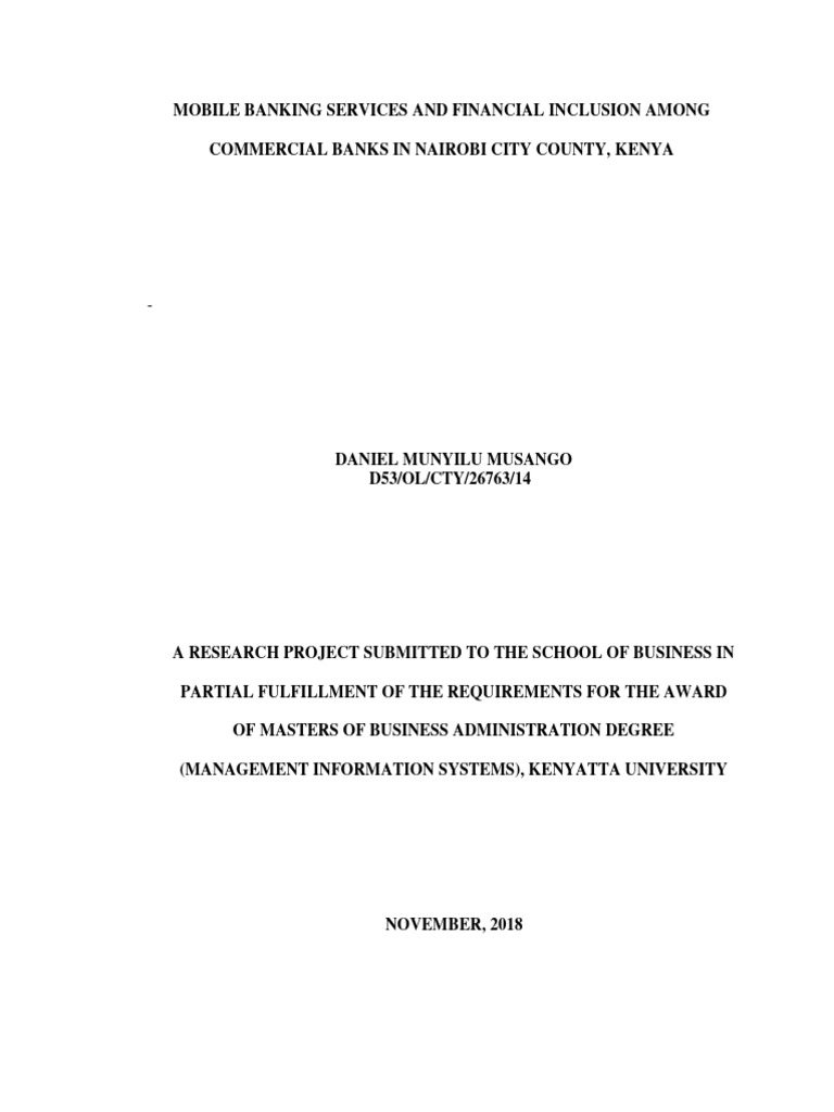 Mobile Banking Services and Financial Inclusion Among Commercial Banks ...