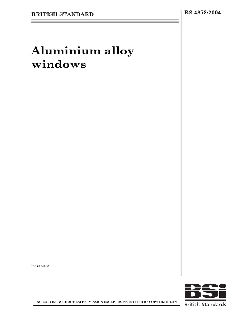 BS 4873-2004 | PDF | Alloy | Aluminium