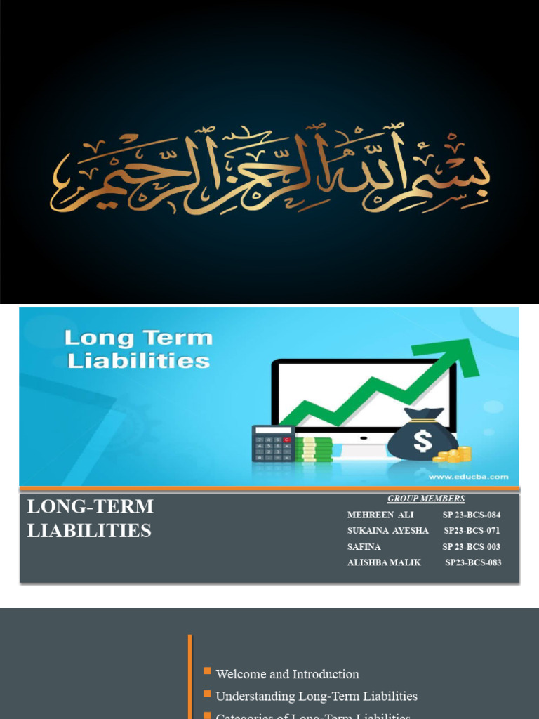Long-Term Liabilties Presentation | PDF | Debt | Balance Sheet