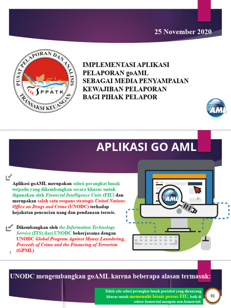 Aplikasi goAML untuk FIU | PDF