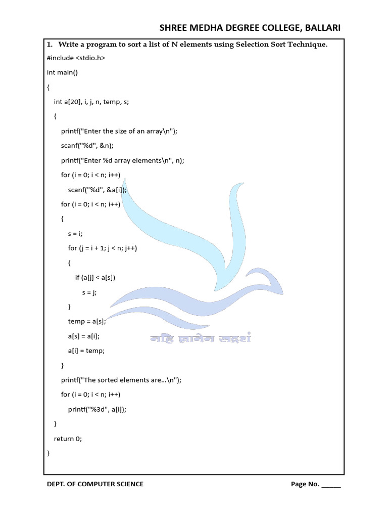 ADA Programs | PDF | Computer Science | Computing