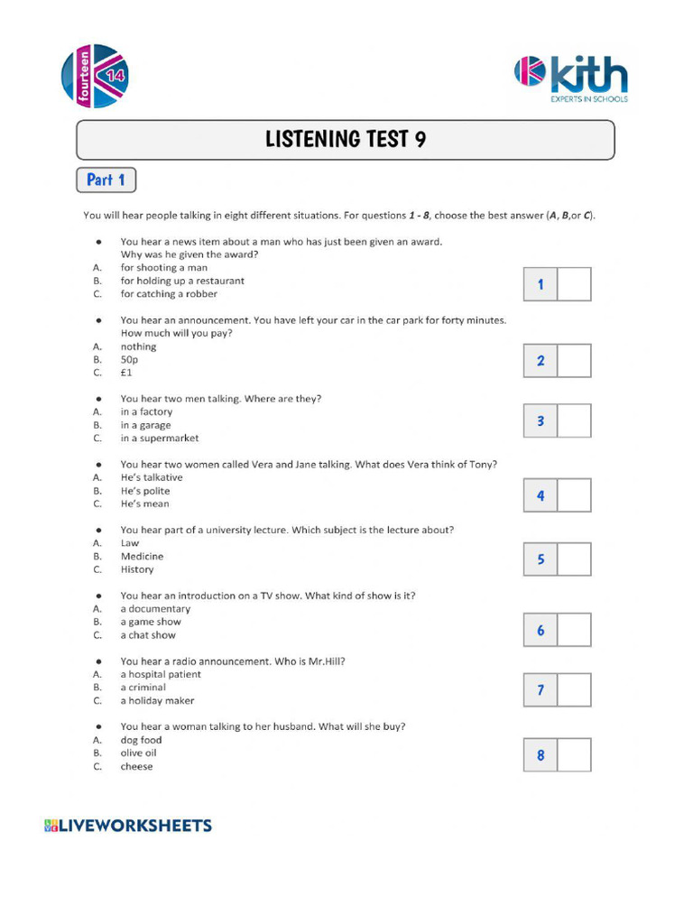 FCE Listening practice (1) | PDF