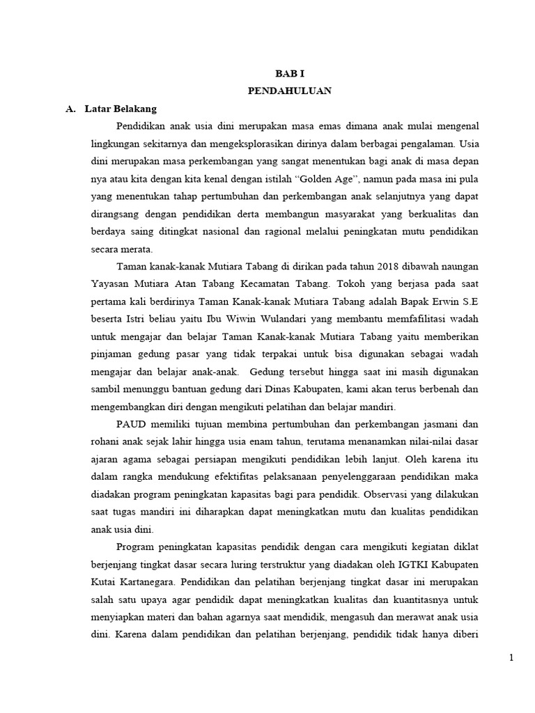 Laporan Tugas Mandiri Diksar Anita | PDF | Karier & Perkembangan