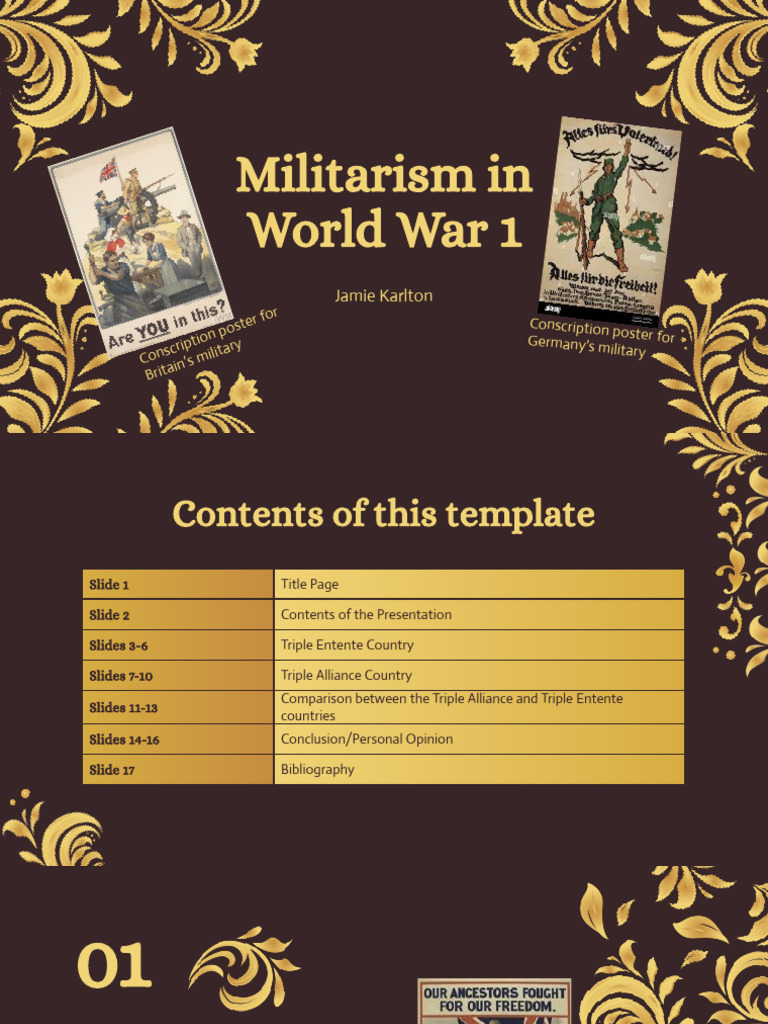Militarism in WW1 1 | PDF | World War I | German Empire