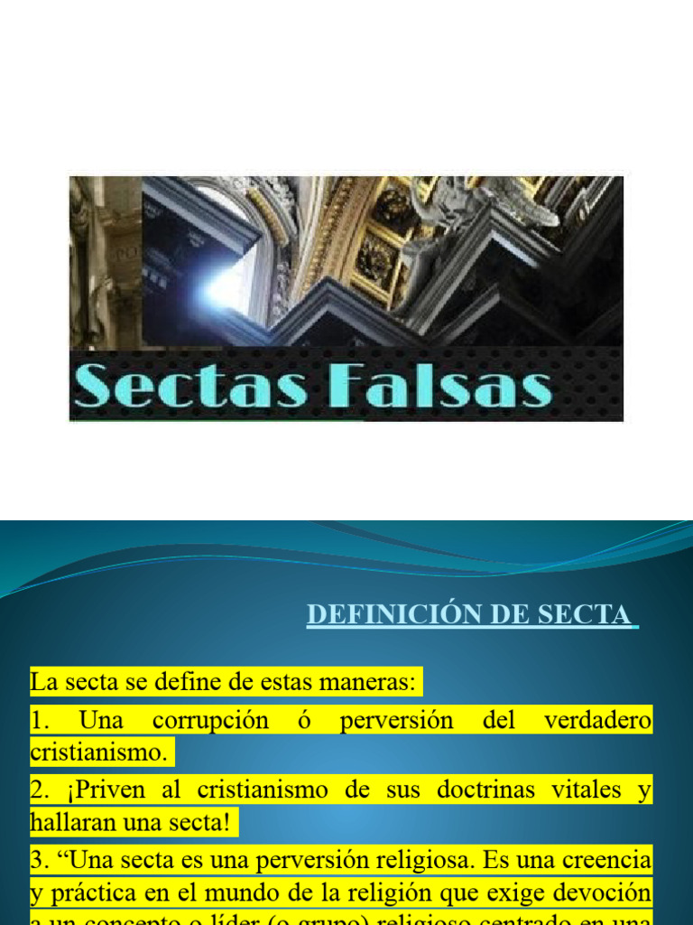 Definición de Secta | PDF