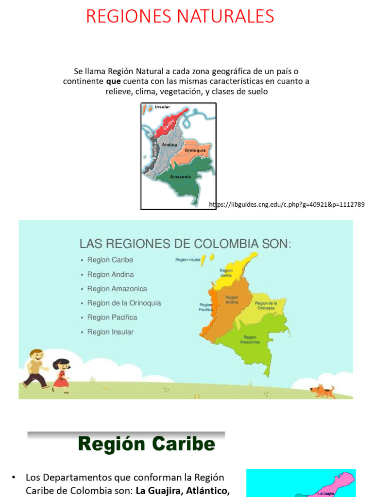 Regiones Naturales de Colombia: Características y Economía | PDF ...