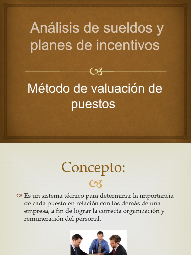 Análisis de Sueldos y Planes de Incentivos | PDF | Salario | Valoración ...