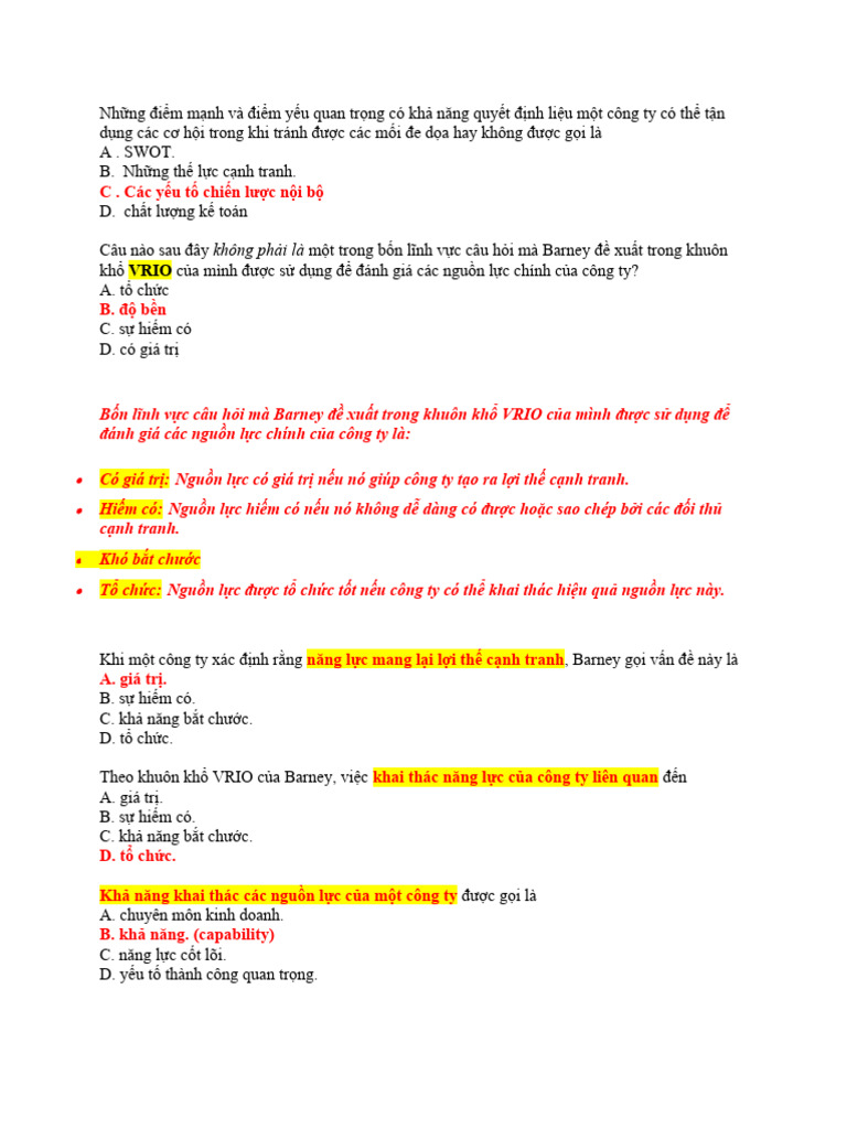 Chapter 3 Organizational Analysis And Competitive Advantage Pdf