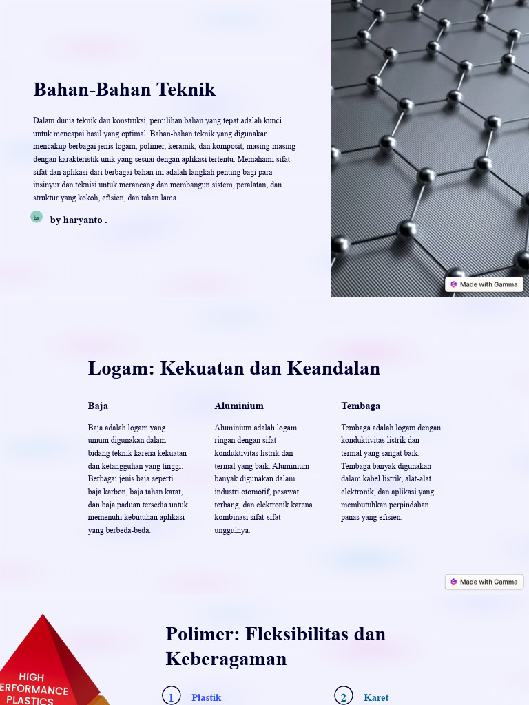 Pemilihan Bahan Teknik yang Optimal | PDF