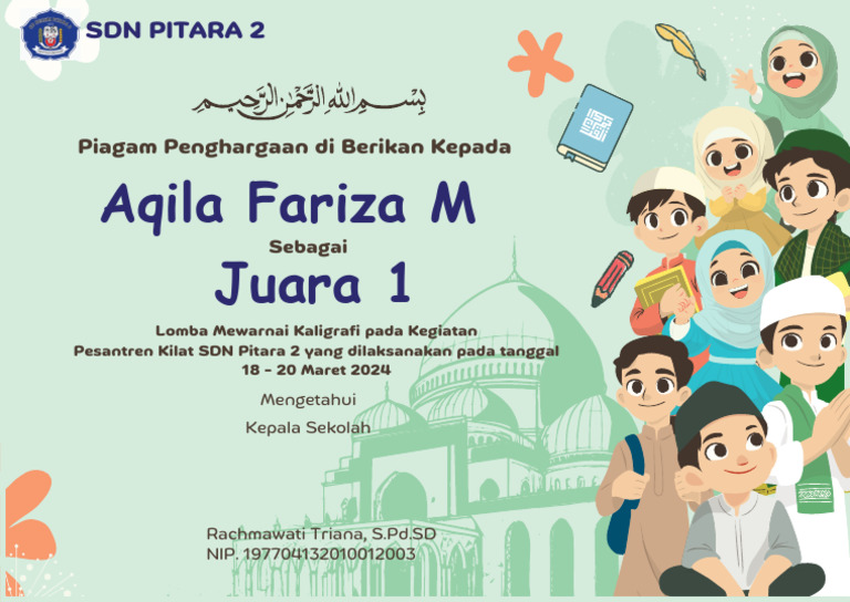 Sertifikat Mewarnai Juara 1...pdf | PDF