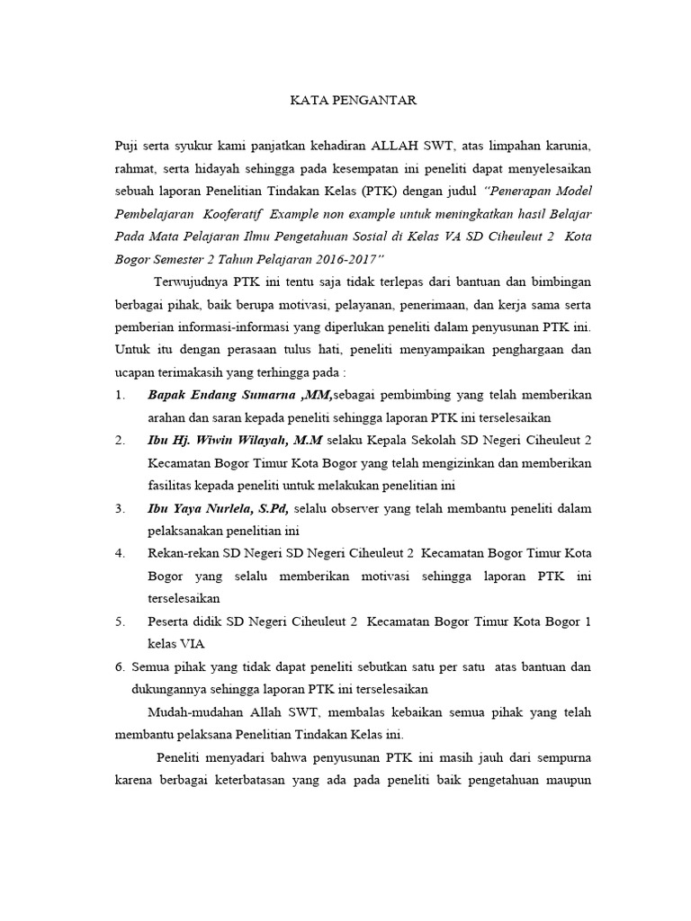 PTK Model Kooperatif IPS SD Bogor | PDF | Teknologi & Rekayasa