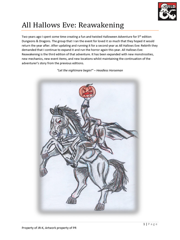 1035191-All Hallows Eve ReAwakening (Print Priendly) V3 | PDF | Halloween