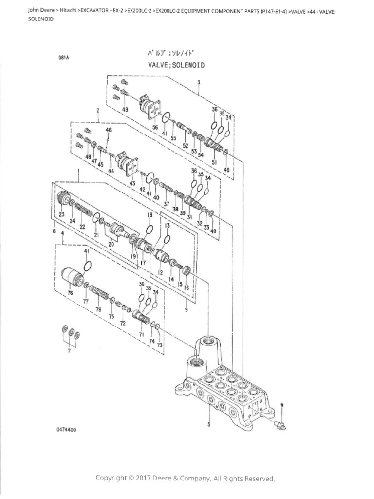 Hitachi Ex200-2 Pilot Valve | PDF
