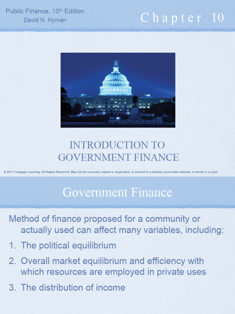 Introduction To Government Finance | PDF | Taxes | Tax Rate