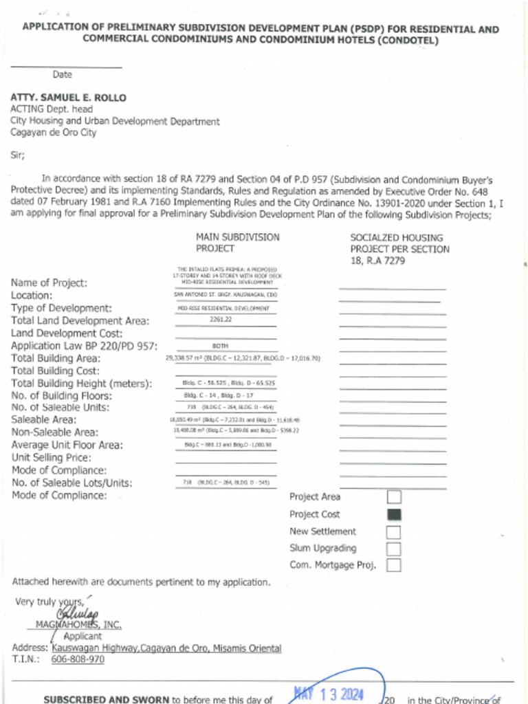 PSDP Requirements CDO | PDF