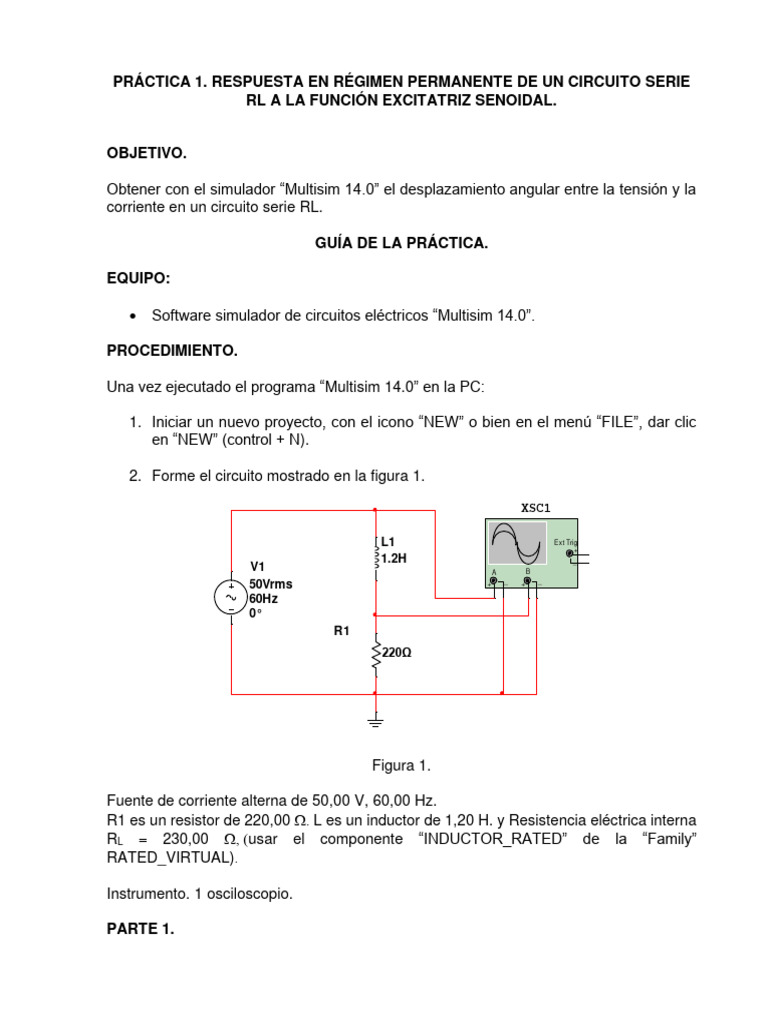 PRACTICA 1 teoria de circuitos | PDF | Impedancia eléctrica | Red eléctrica