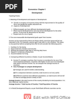 Class 10 Economics Chapter 1 (Development) | PDF