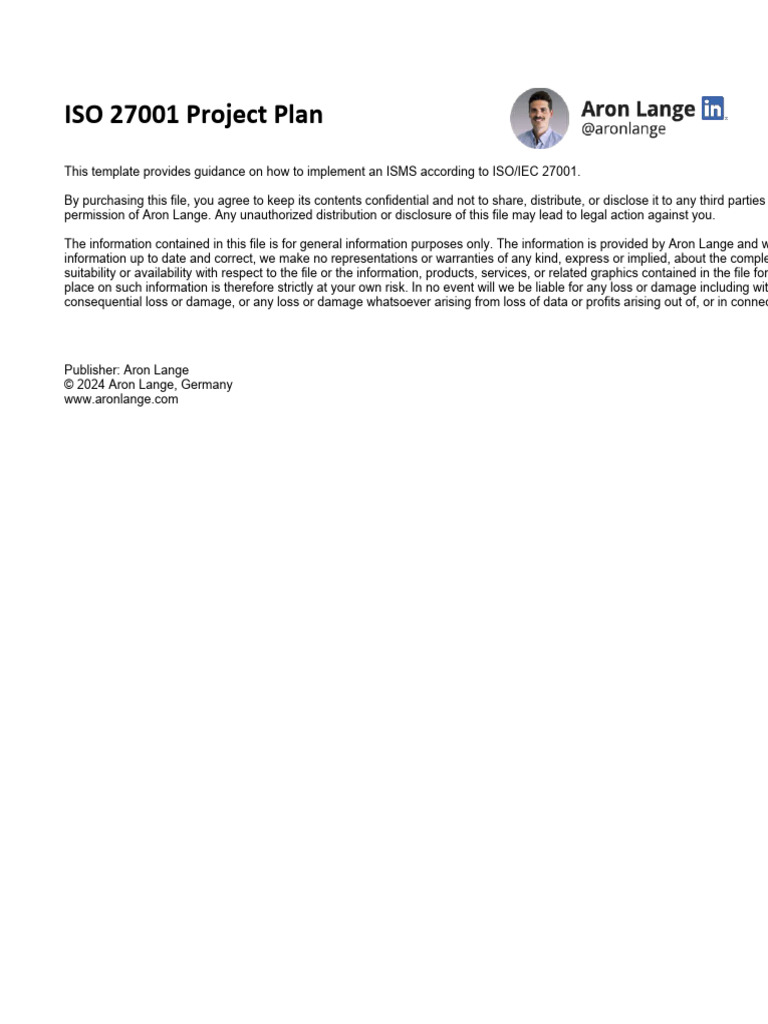 ISO 27001 ISMS Implementation Guide | PDF | Internal Audit | Audit