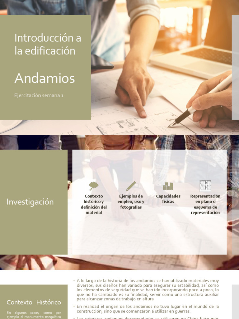 Andamios, historia y definición | PDF | Andamio