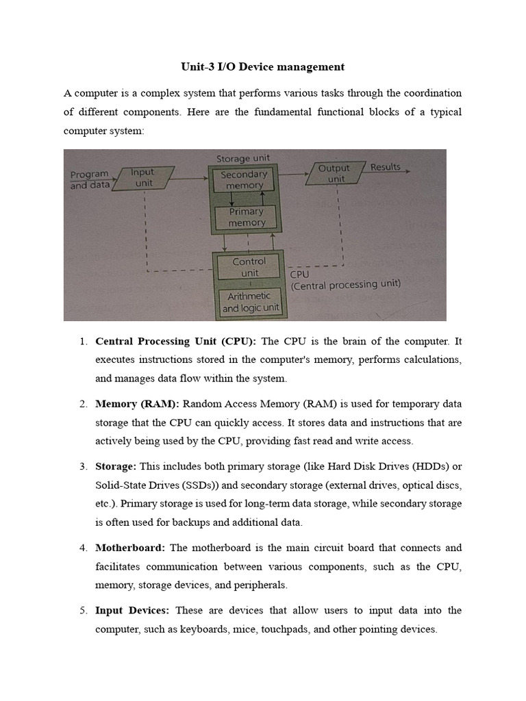 unit-3 Iinput Output Device Management | PDF | Hard Disk Drive ... unit-3 Iinput Output Device Management | PDF | Hard Disk Drive ...
