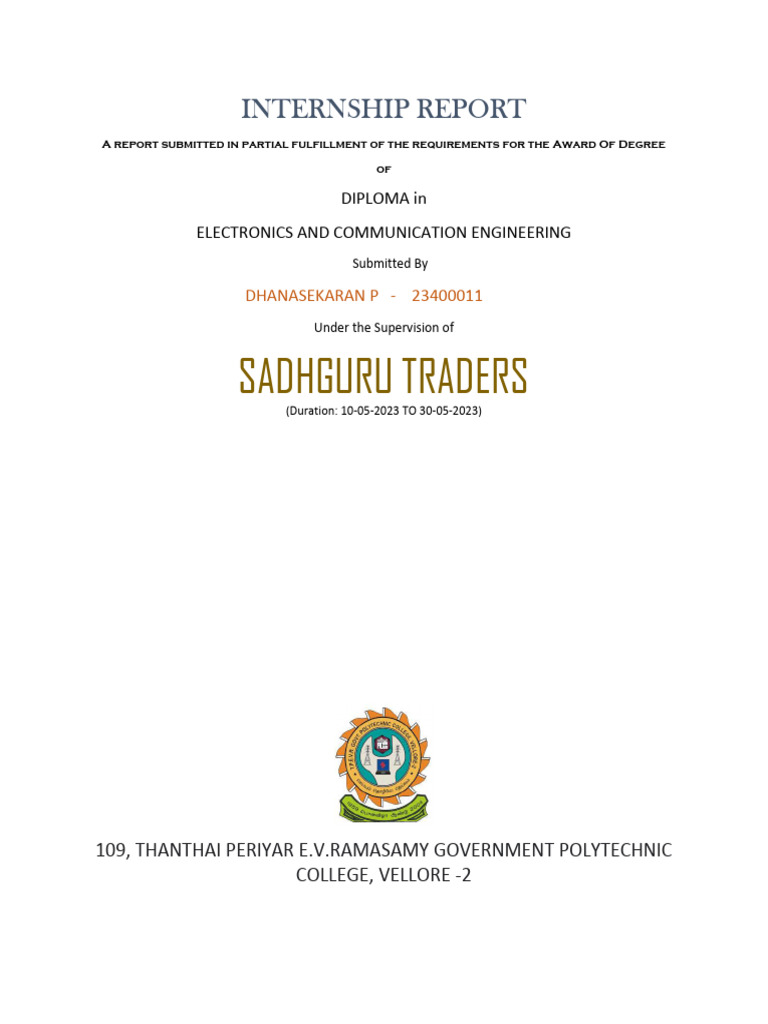 INTERNSHIP REPORT BSNL | PDF | Institute Of Technology | Engineering