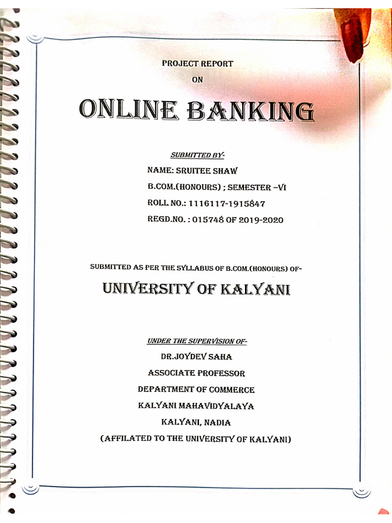 Online Banking Project | PDF