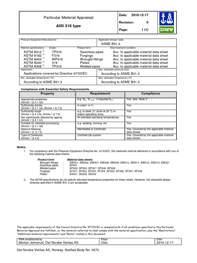 TR2000 - PED Review Rev2 | PDF | Pipe (Fluid Conveyance) | Welding