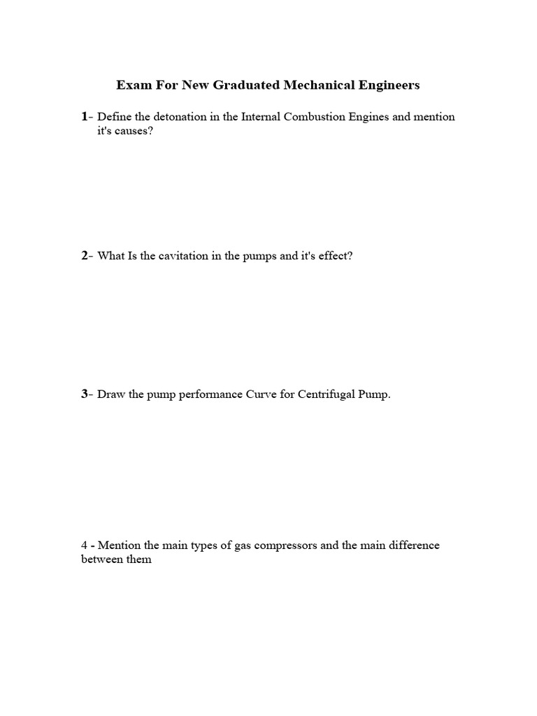 gupco Engineers Test_ 1 | Download Free PDF | Pump | Applied And ...