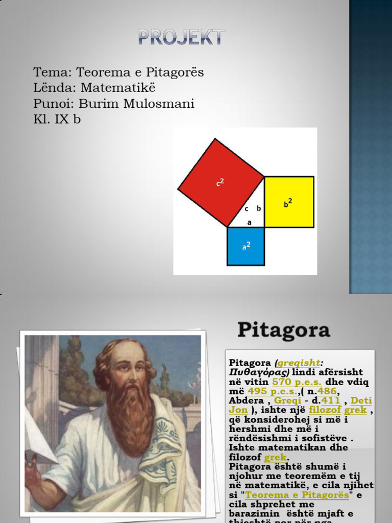 Teorema e Pitagorës | PDF
