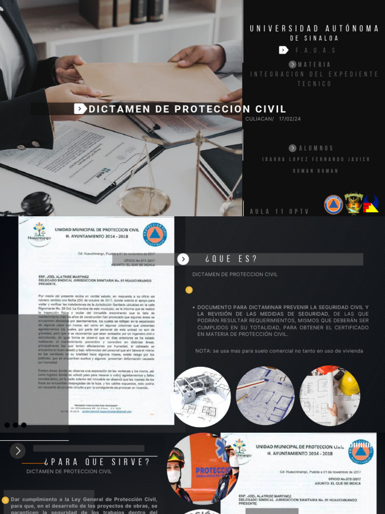 Dictamen de protección civil | Descargar gratis PDF | Defensa Civil
