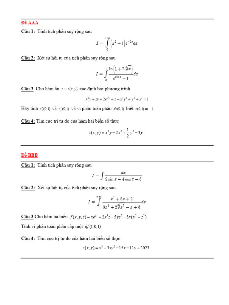 De Thi GT1-Tham Khao-2023-2024 | PDF