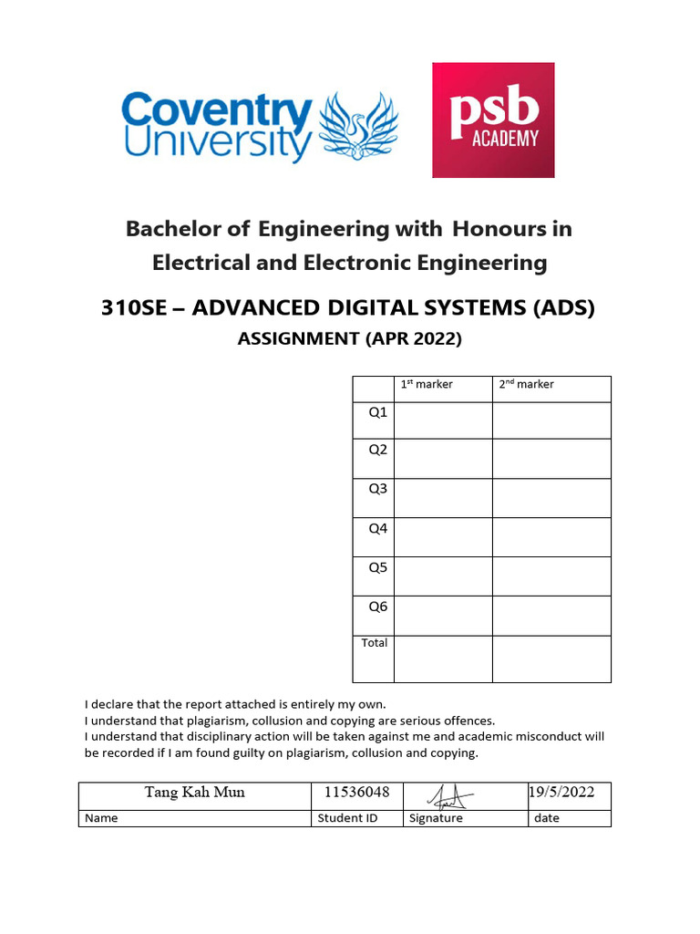 Engineering Assignment Guide | PDF | Filter (Signal Processing) | Spectral Density