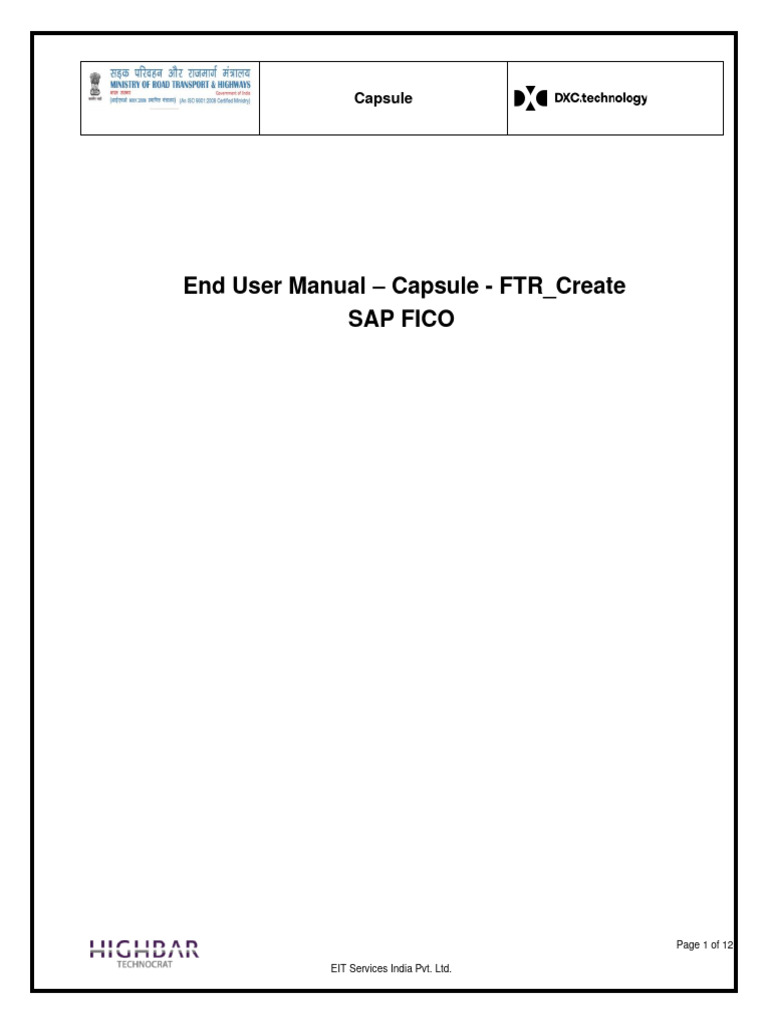 FTR_Create User Manual for eDISHA | PDF | Software | Computing