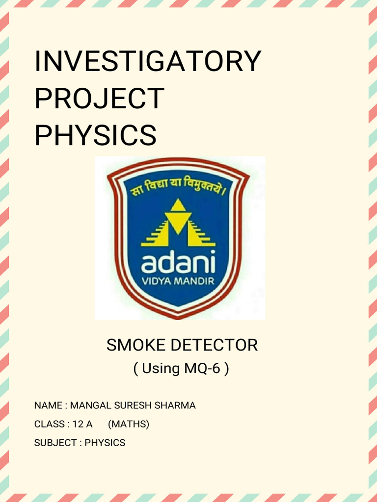 MangalSharma 12A Physics Project File | Download Free PDF | Sensor | Resistor