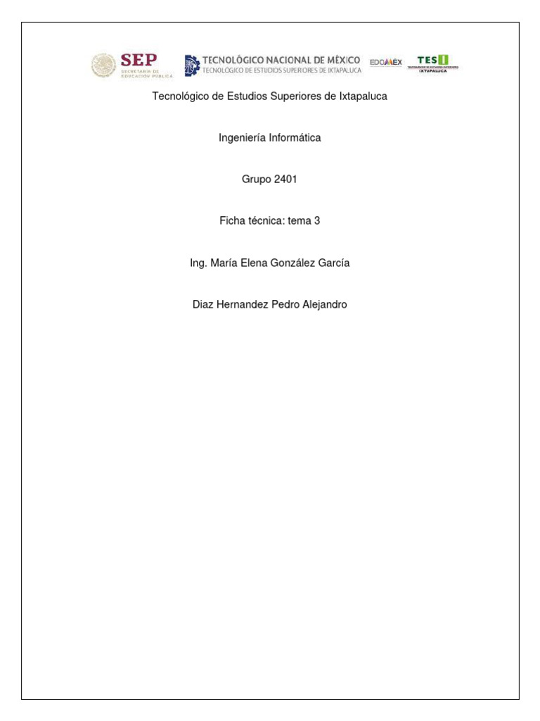 Ficha Tecnica Tema 3 | PDF | USB | Hardware de la computadora
