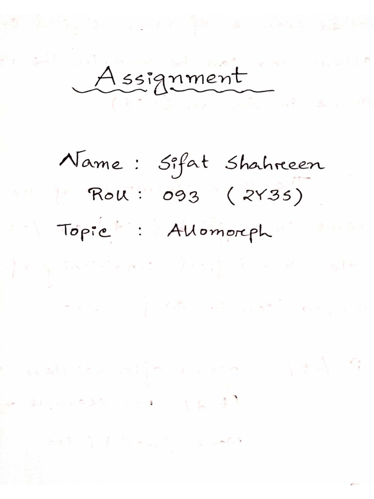 Allomorph Assignment | PDF