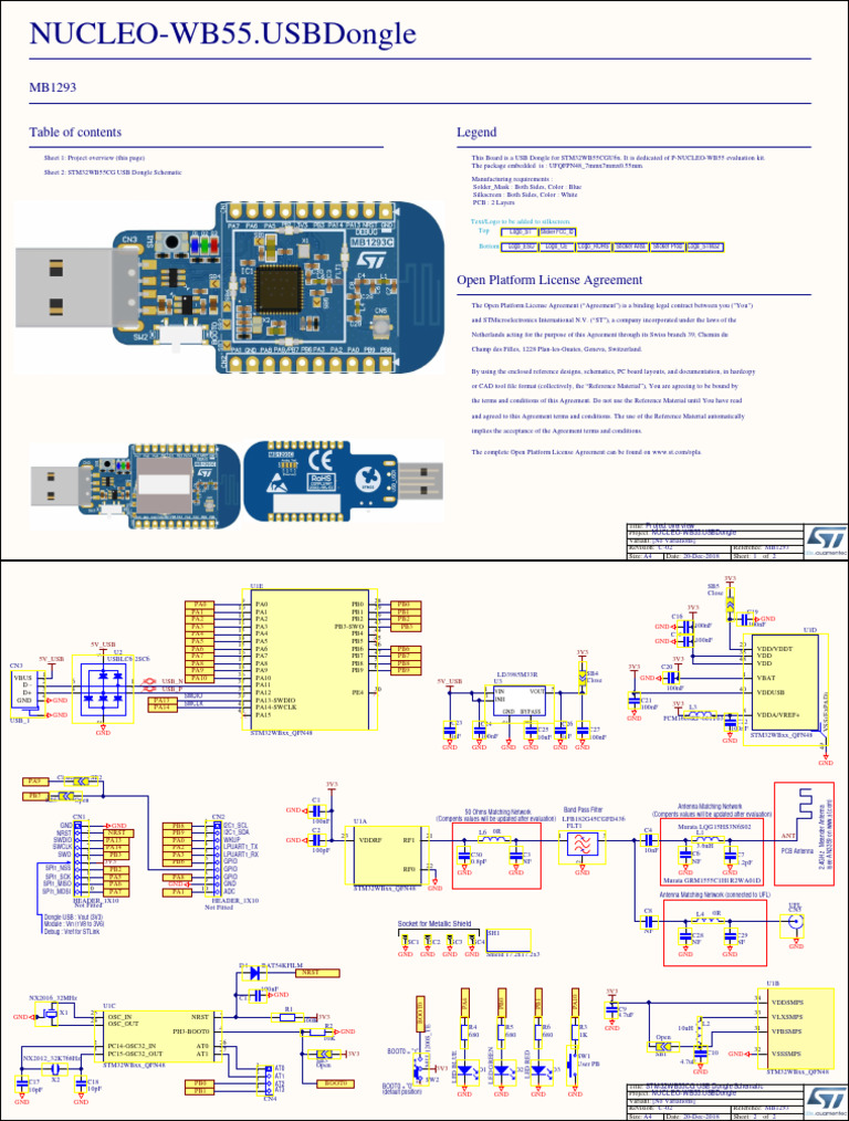 en.MB1293-WB55CGU-C02_schematic | PDF | Electronics | Computer Engineering