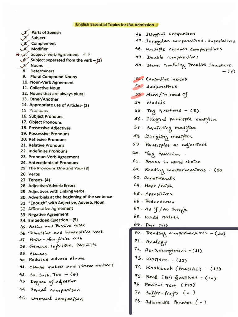 English Topics | PDF